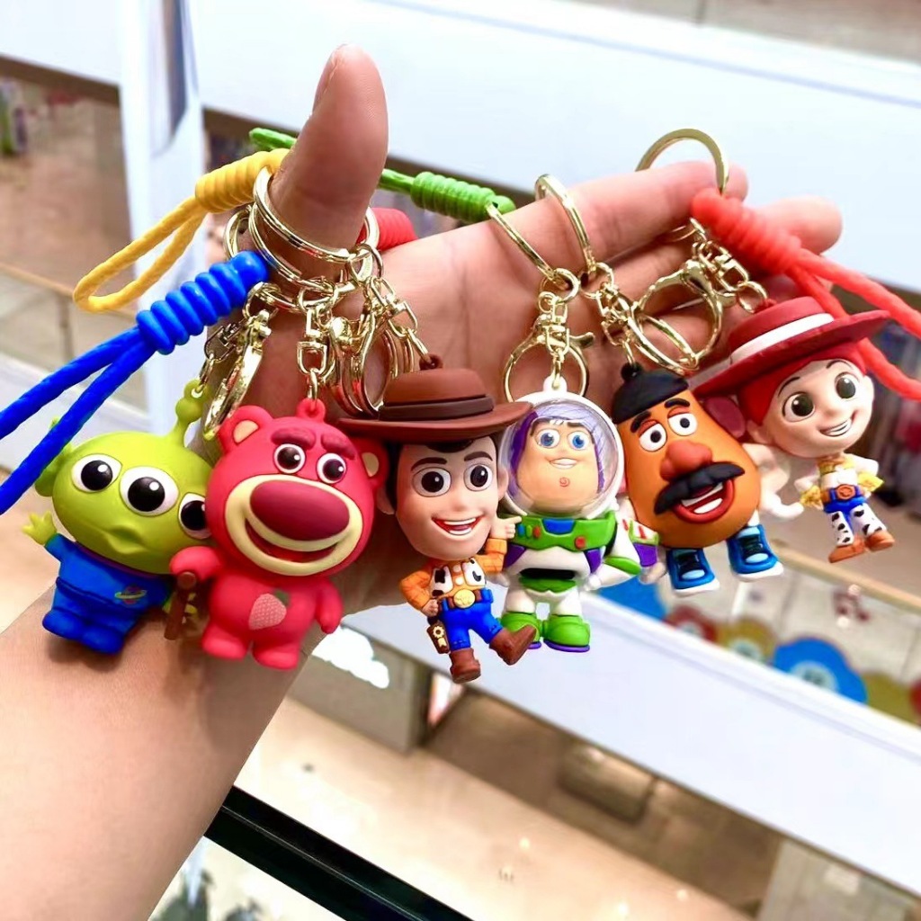 Toy Story Keychain Buzz Lightyear Strawberry Bear Three-Eyed Monster ...