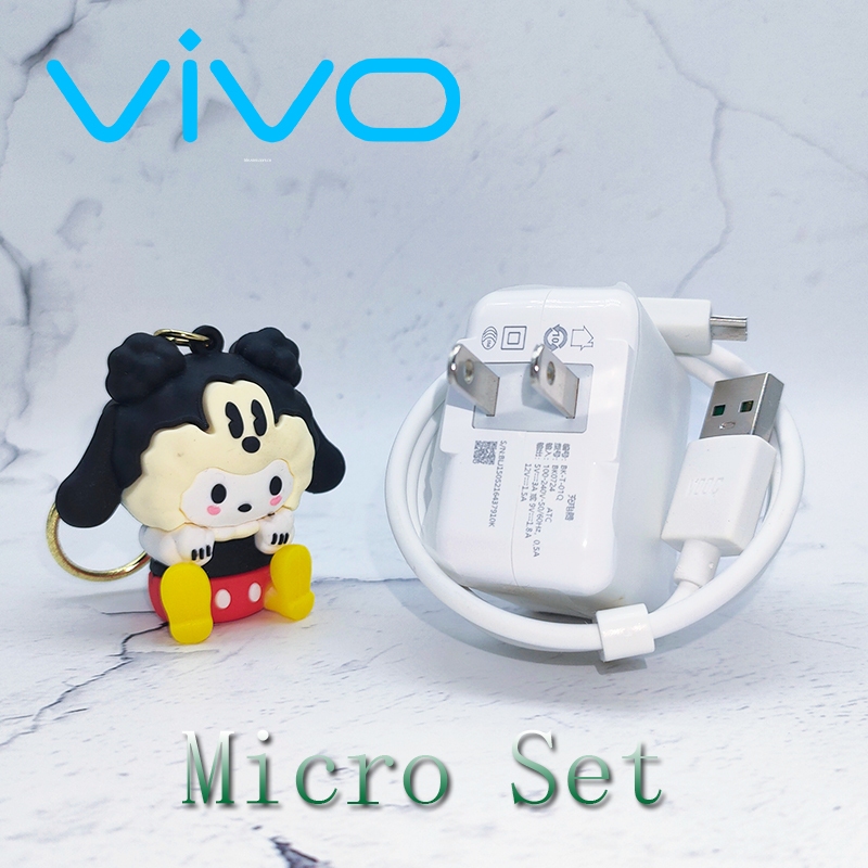 100% Original Fast Charger VIVO Charger 25W Micro USB+Type C Cable For ...