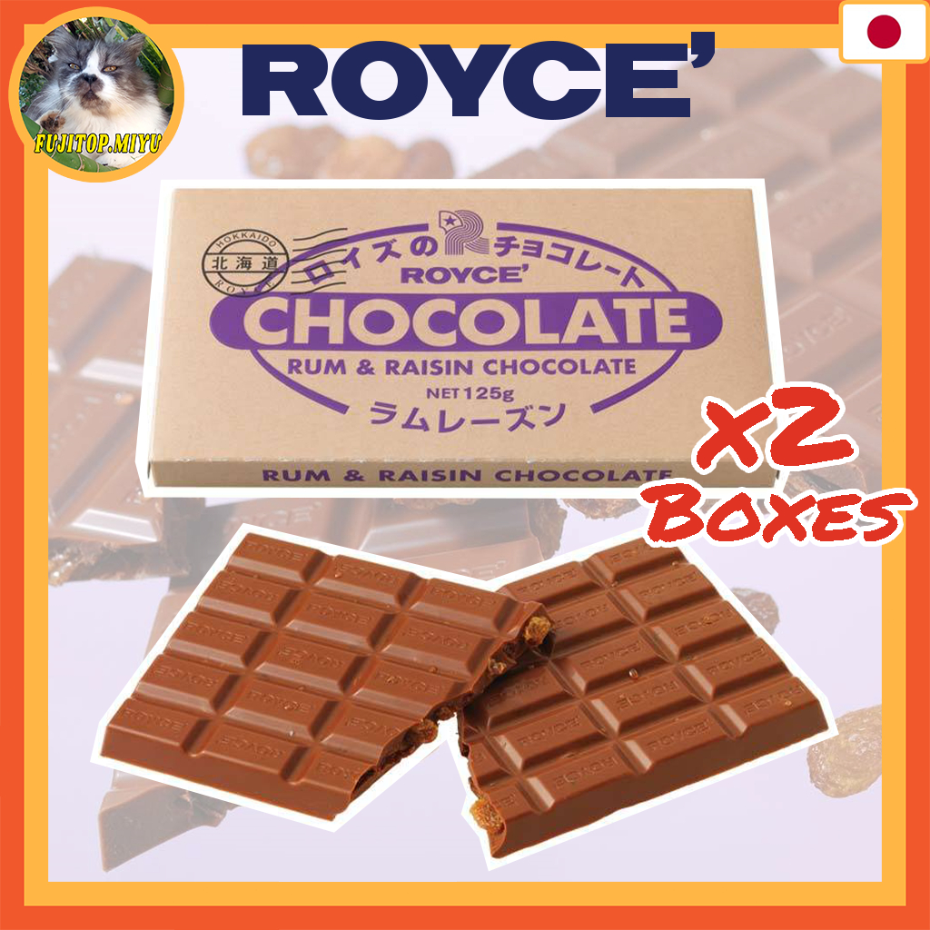 HOKKAIDO ROYCE' RUM RAISIN Chocolate bar [rum raisin] | Shopee Philippines