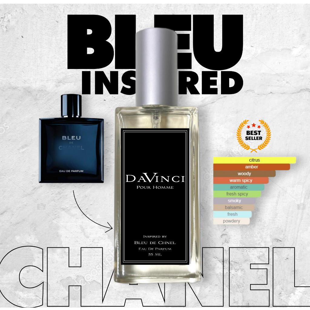 BLEU DE CHA*NEL - Inspired Perfume For Men by DAVINCI PARFUMS | Shopee ...
