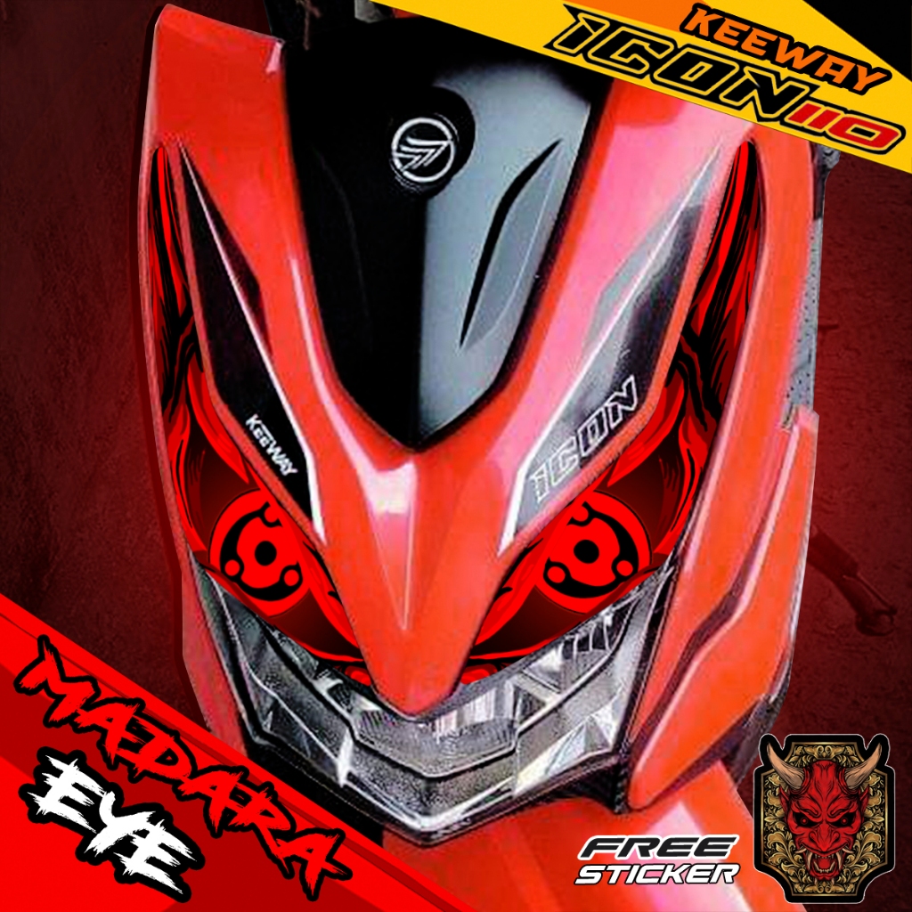 Keeway icon 110 Winker Sharingan Eye Decal Sticker Tint Protector ...