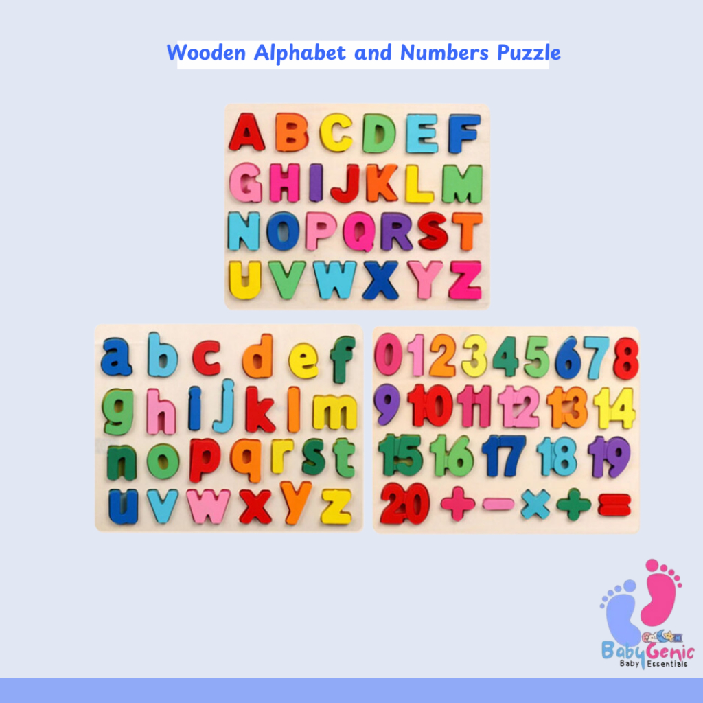 Wooden Alphabet and Numbers Puzzle for Babies | Shopee Philippines