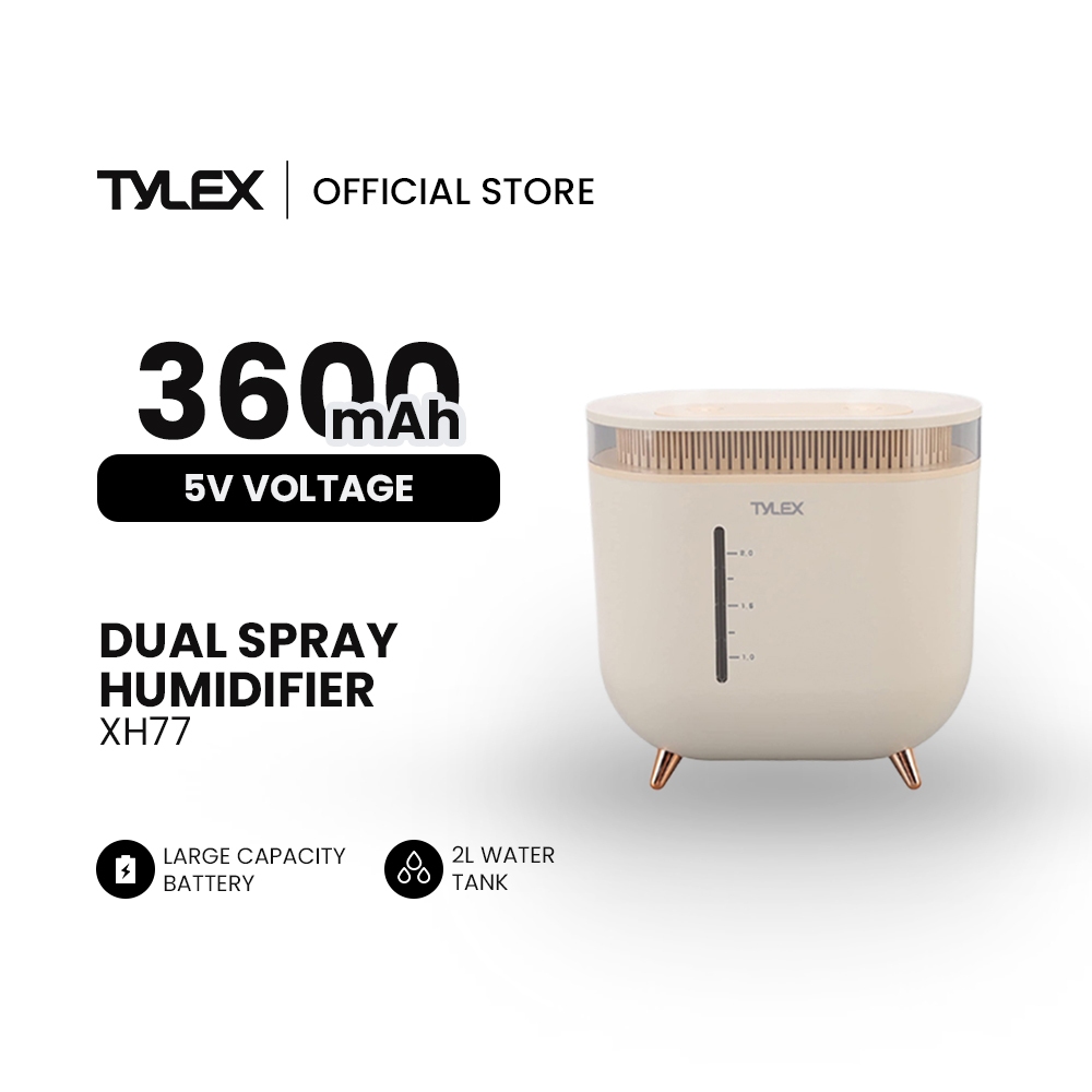 TYLEX XH77 Dual Spray Humidifier 2L Water Tank Capacity 7 Color Night ...