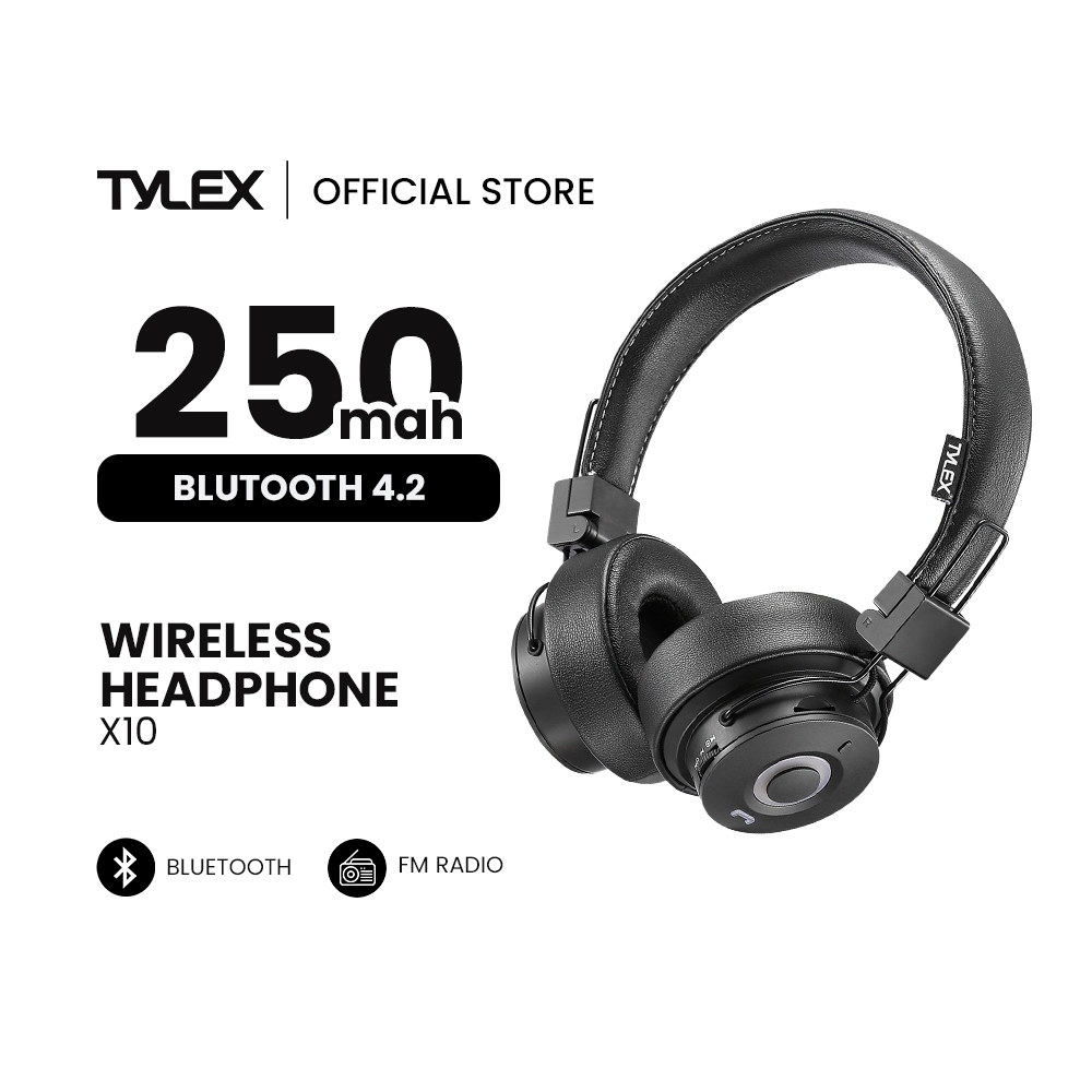 Tylex X10 Wireless Headset With Built-In Microphone FM Radio TF Card ...