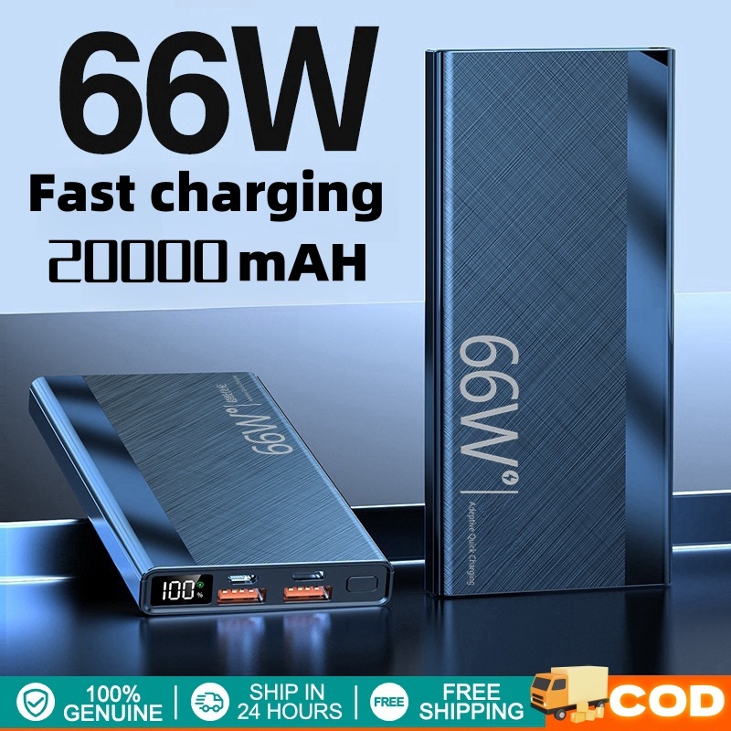 original Powerbank 20000mAH 66W PD fast charging for phone type c ...