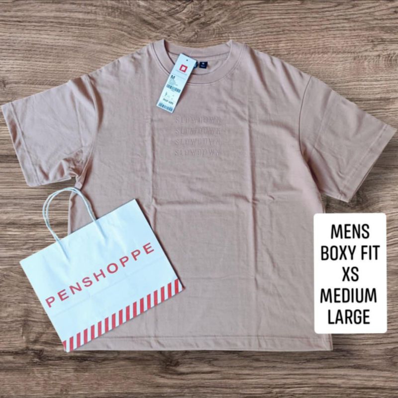 Mens Boxy fit Tee (Cork) Ready to ship Tomorrow | Shopee Philippines