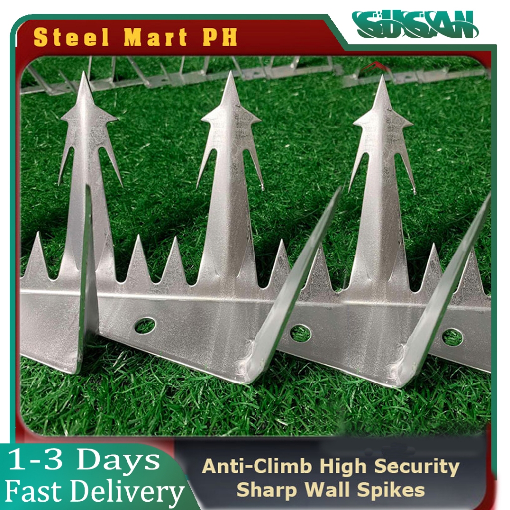 Anti climb Sharp Wall Spike on top of Wall and Fence | Security Spikes ...