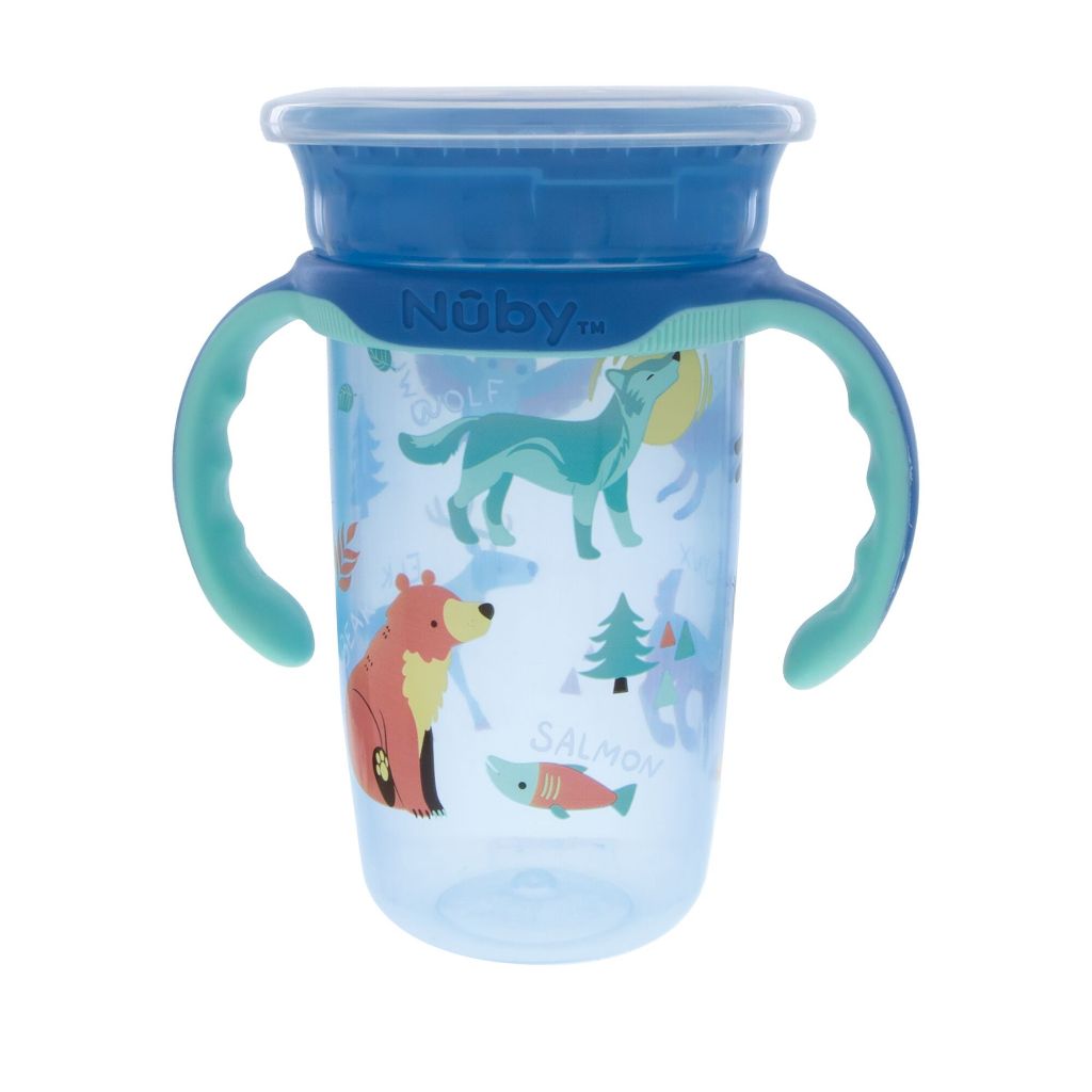Nuby 12m+ 360 Wonder Cup with Handles, 10oz | Shopee Philippines