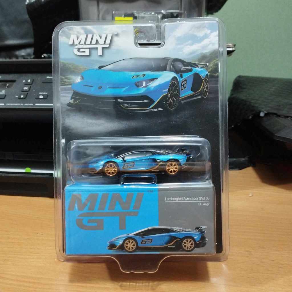 Mini GT #784 Lamborghini Aventador SVJ 63 (Blu Aegie) Blister Pack ...