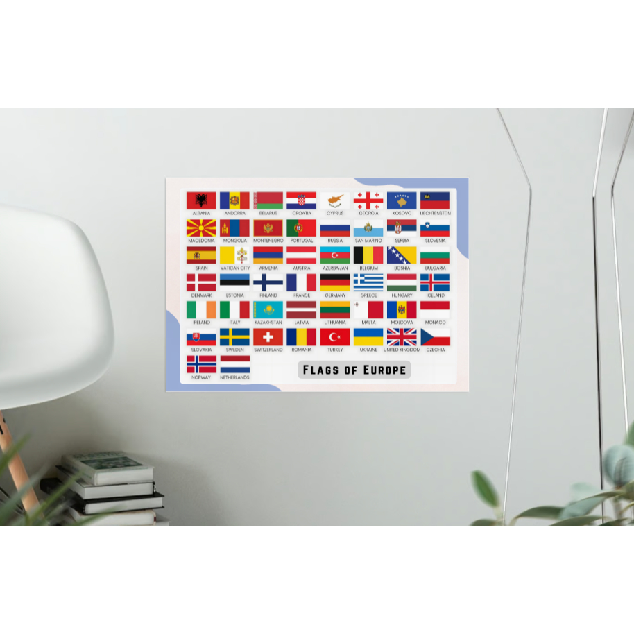 Flags of the World – Laminated Educational Charts for Kids (Asia ...