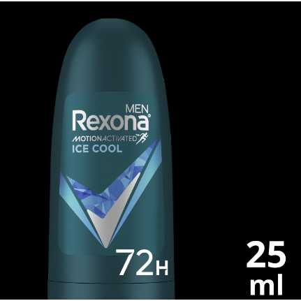 REXONA MOTION ACTIVATED ICE COOL 25ml | Shopee Philippines