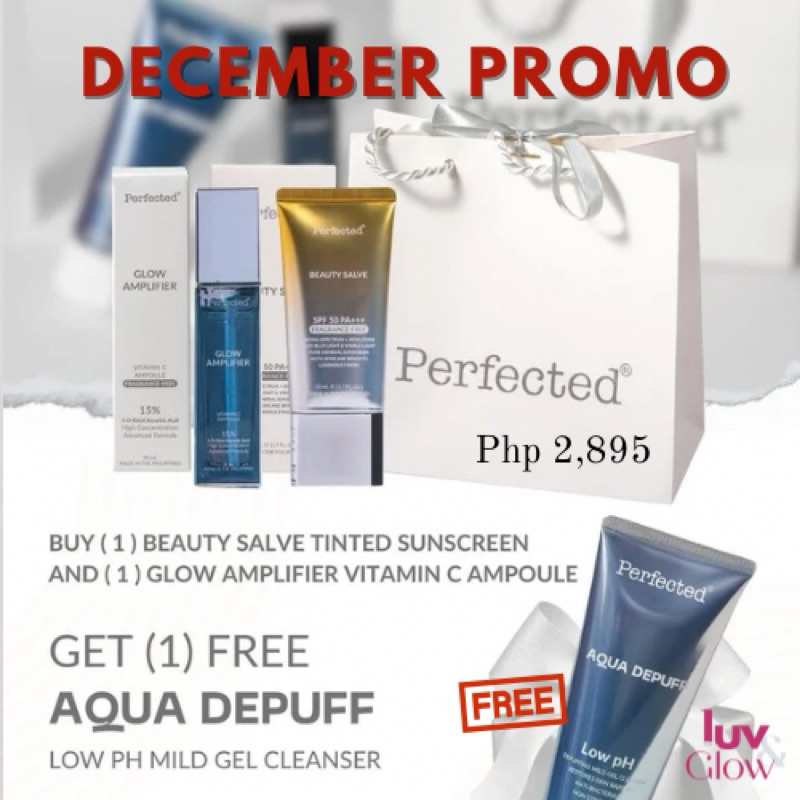 Perfected Beauty Salve Sunscreen + GLOW AMPLIFIER VITAMIN C AMPOULE ...