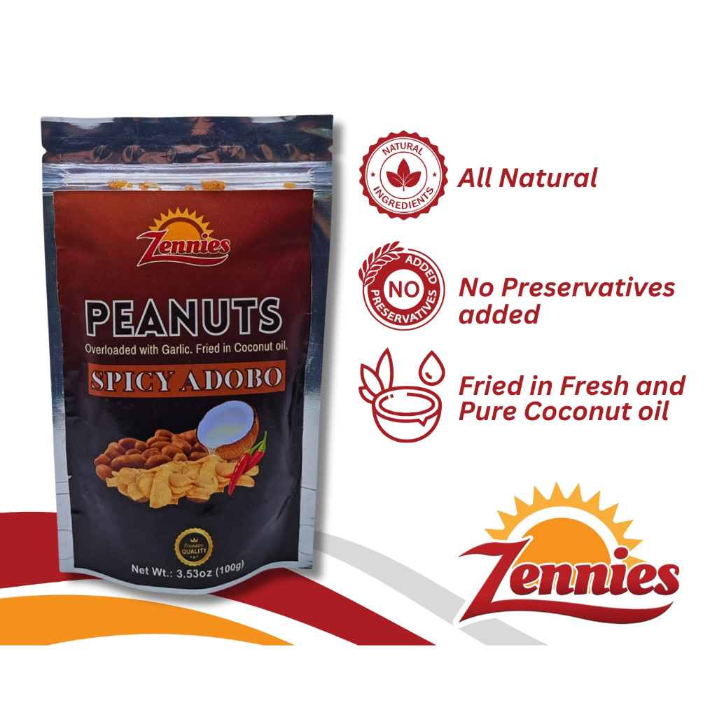 Zennies Spicy Adobo Peanuts 150g | Shopee Philippines