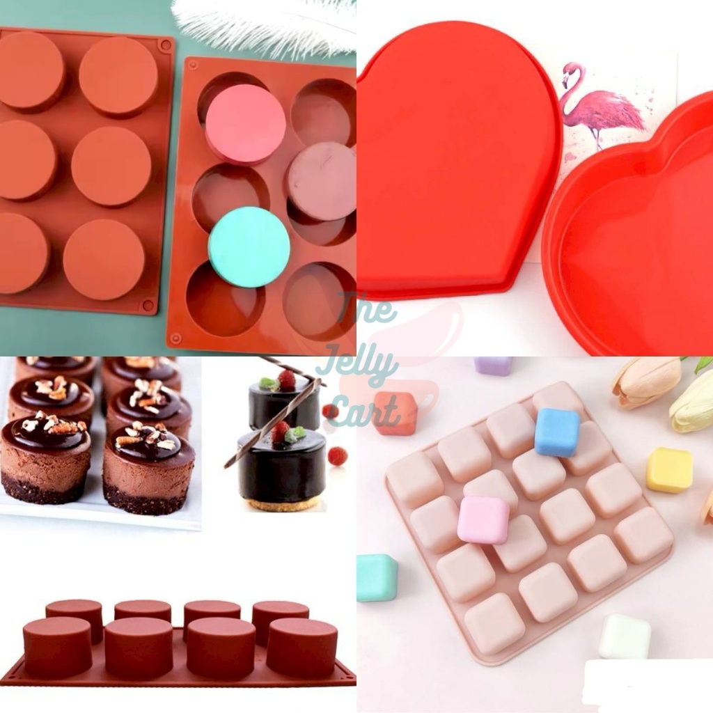 Silicone Round Cavity Biscuit Molder Chocolate Mold Dessert for Baking ...