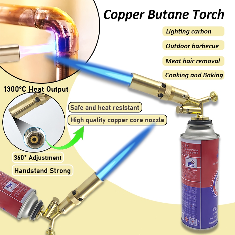 Copper Kitchen Blow Culinary Butane Torch Chef Cooking BBQ Baking ...