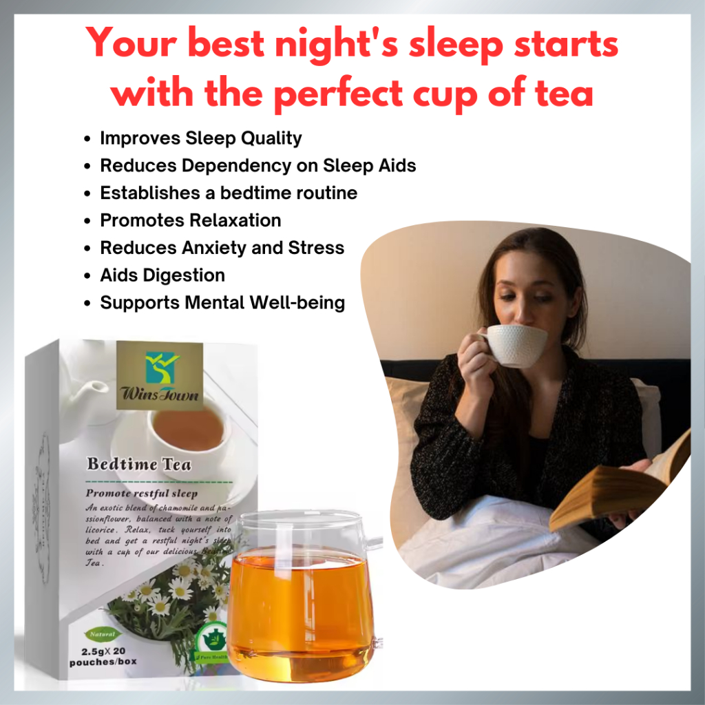 Bedtime Tea Herbal Tea Sleep Tea Chamomile Tea Promotes faster & longer ...