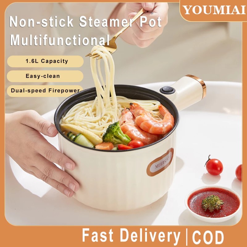 YOUMIAI Multifunctional Electric Cooker Mini Rice Cooker With Steamer ...