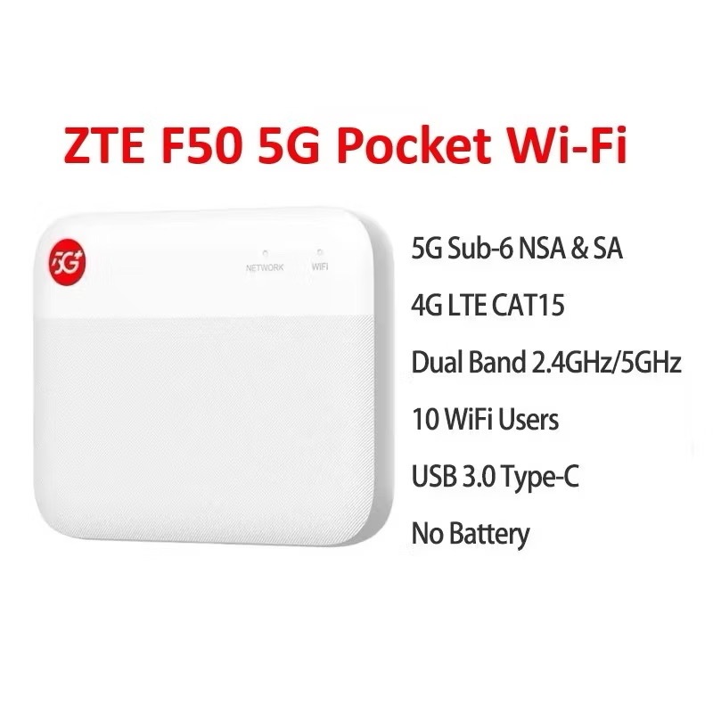 ZTE F50 5G PORTABLE/POCKET WIFI brand new | Shopee Philippines