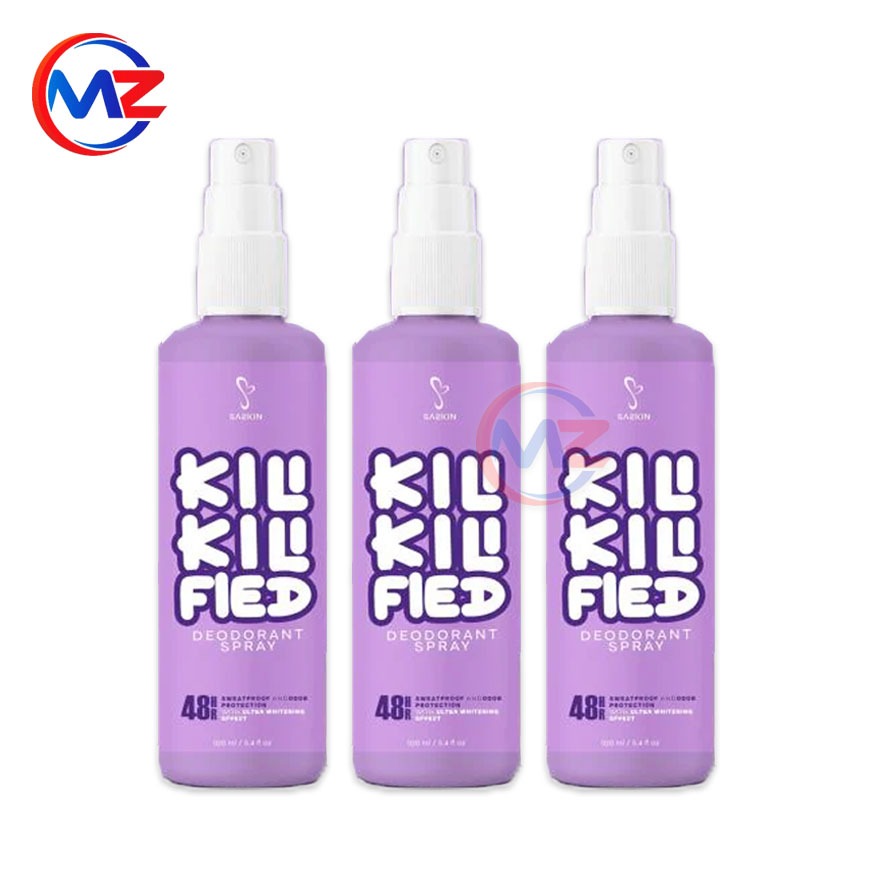 ( SET OF 3 ) SASKIN KILI KILI FIED DEODORANT SPRAY 60M | Shopee Philippines