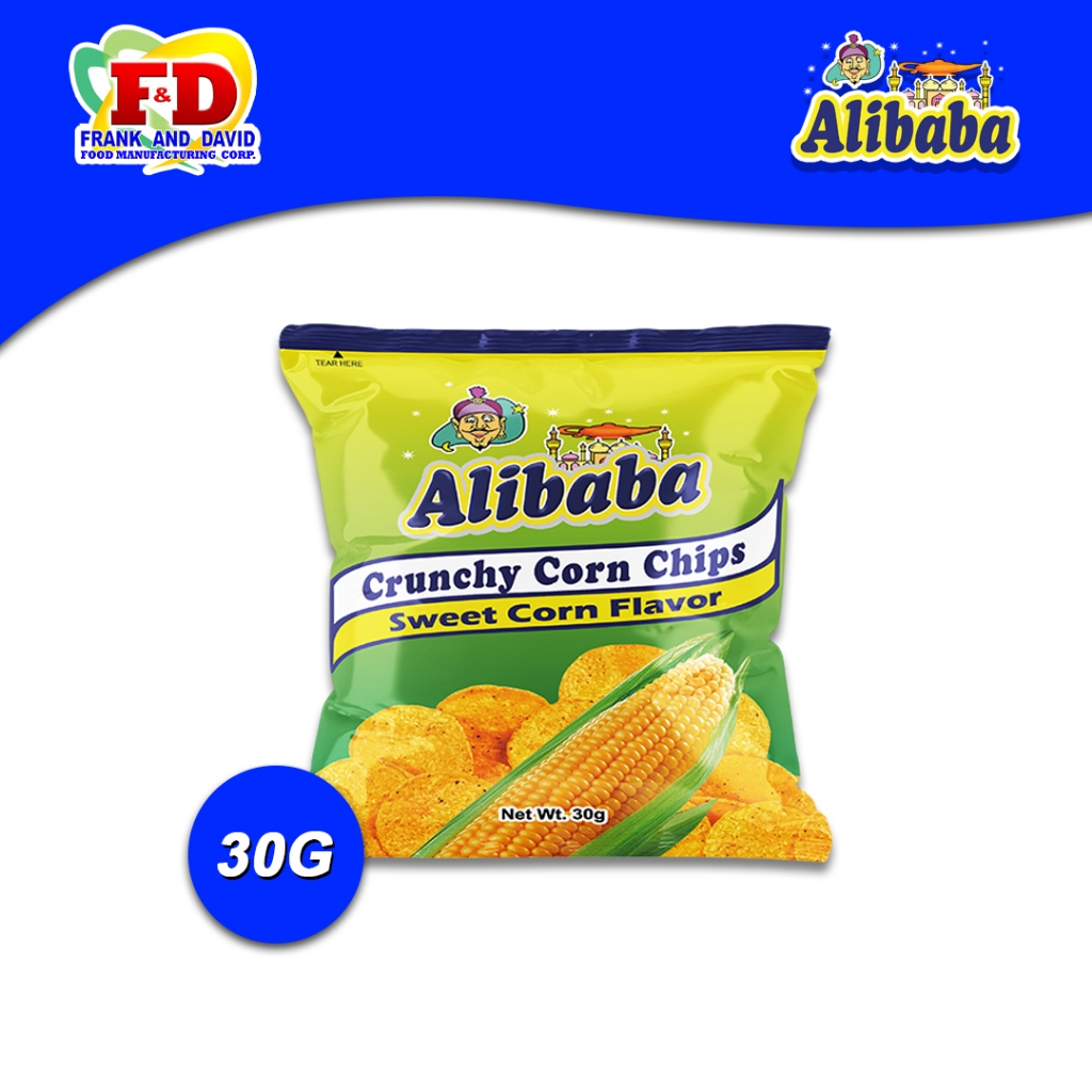 Alibaba Crunchy Corn Chips - Sweetcorn 30 grams | Shopee Philippines
