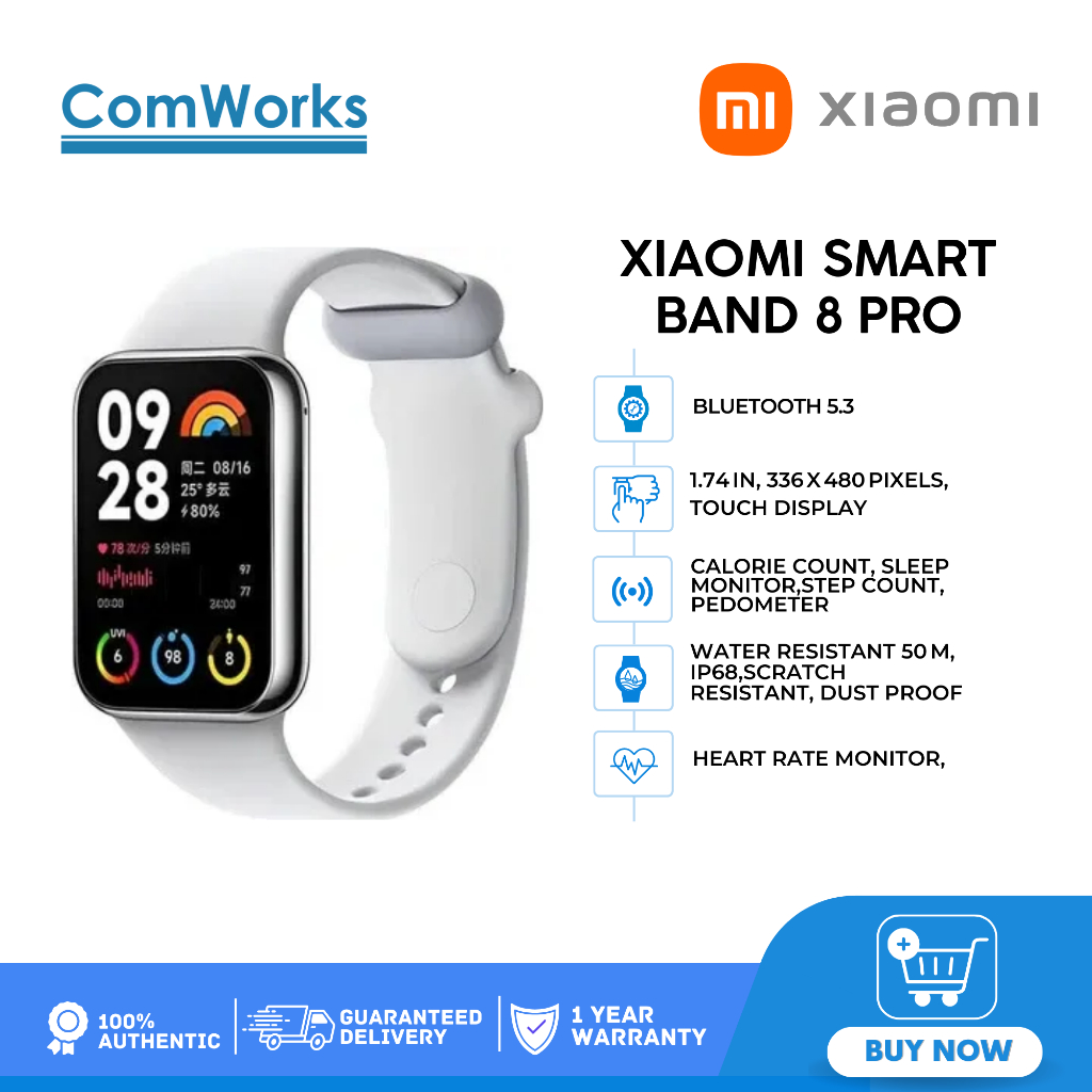 ComWorks | Xiaomi Smart Band 8 Pro | 1.74 inches | Shopee Philippines