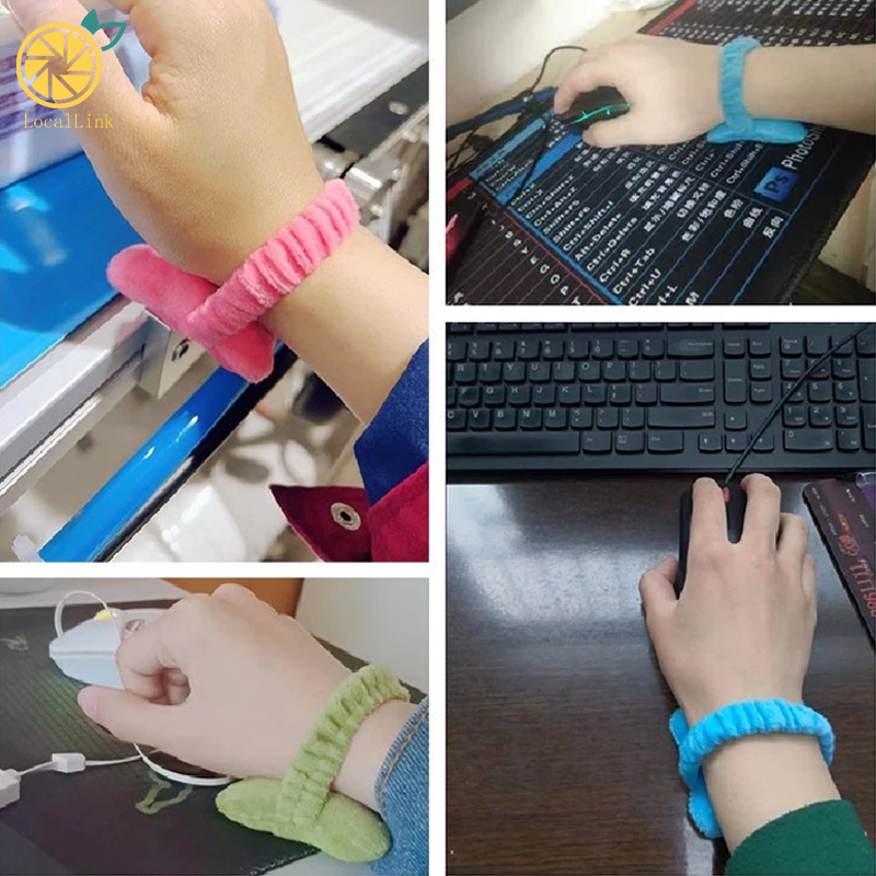 Mouse Pad Wrist Support Crystal Velvet Super Soft Mouse Wrist Rest ...