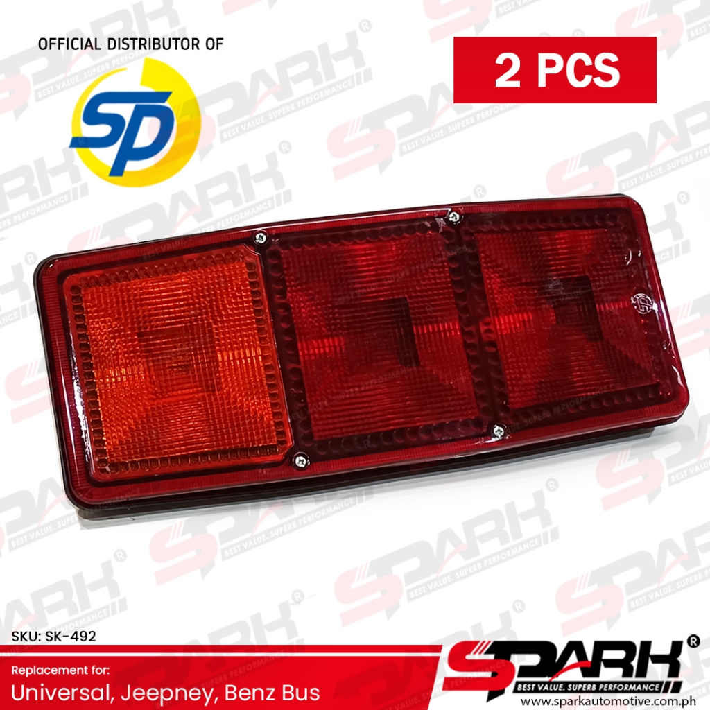 (2 pcs) Tail Lamp Tail light Universal Benz Lamp Jeep Owner Jeepney ...