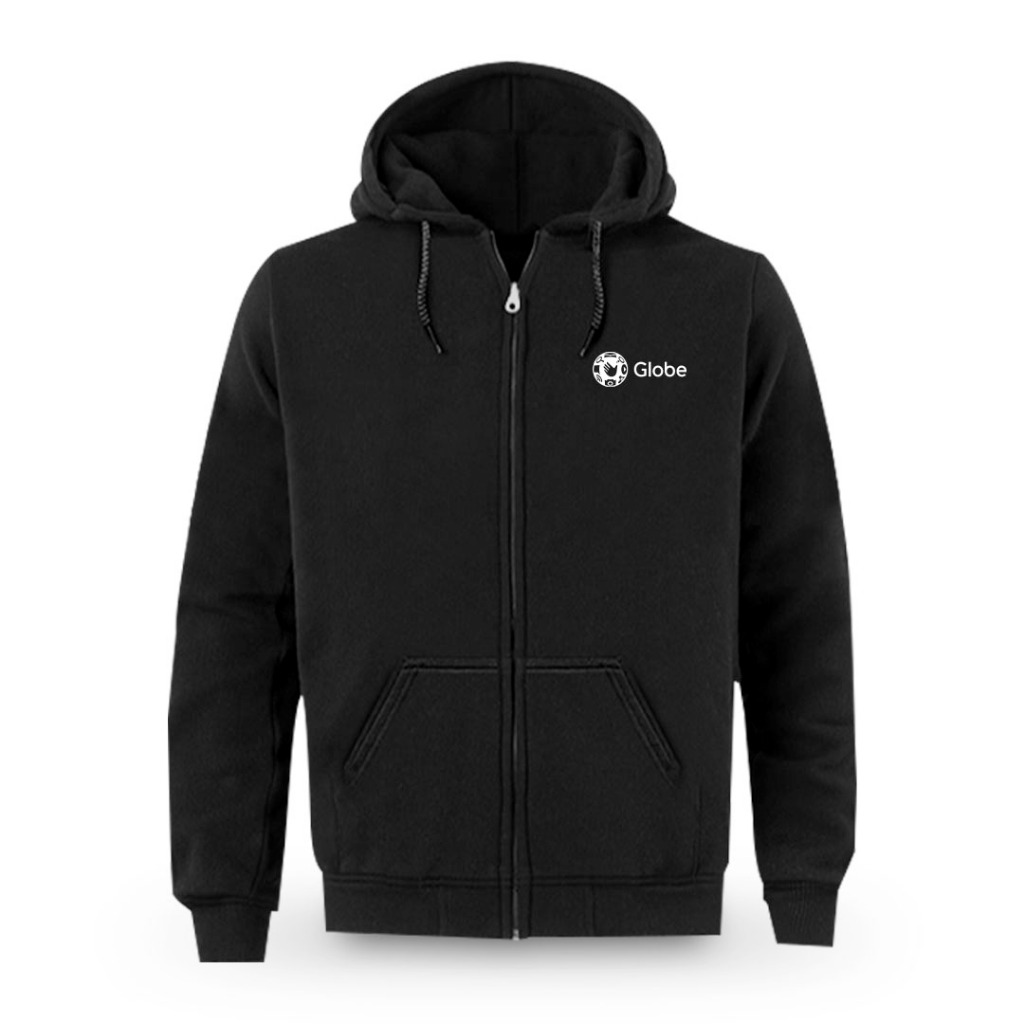 GLOBE TELECOM Zipper Zip Hoodie Cotton Jacket Embroidery Unisex Fashion ...