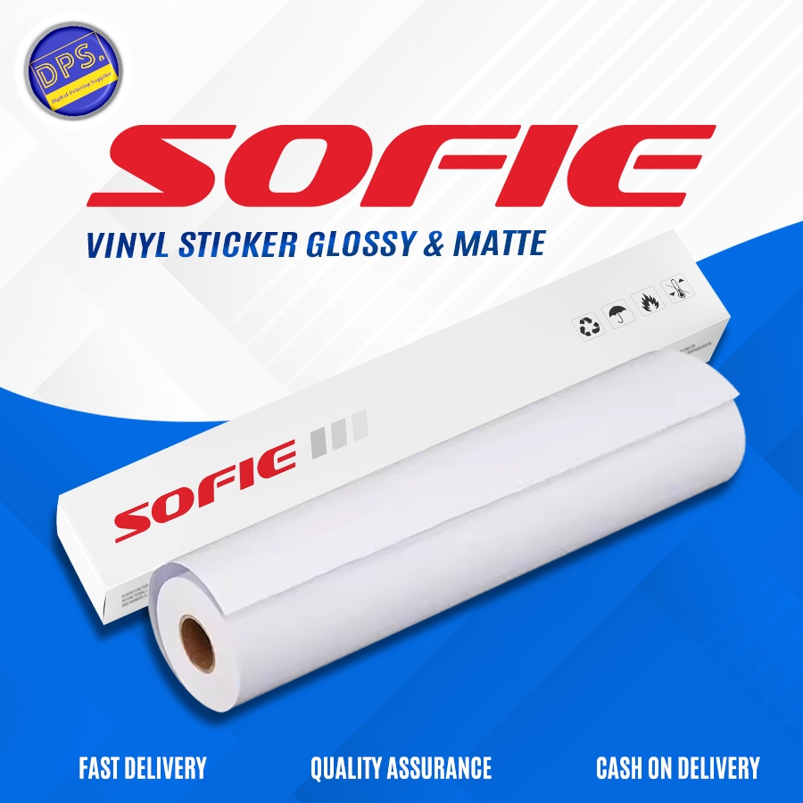 DPS Sofie Vinyl Sticker Roll Glossy/Matte 164 ft. x 3 ft/ 3.5 ft. for ...