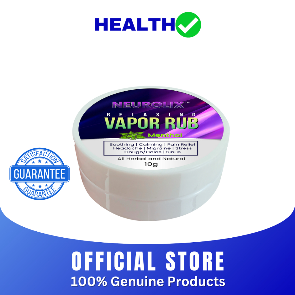 Neurolix Relaxing Vapor Rub 10g with Menthol – Soothing Relief for ...