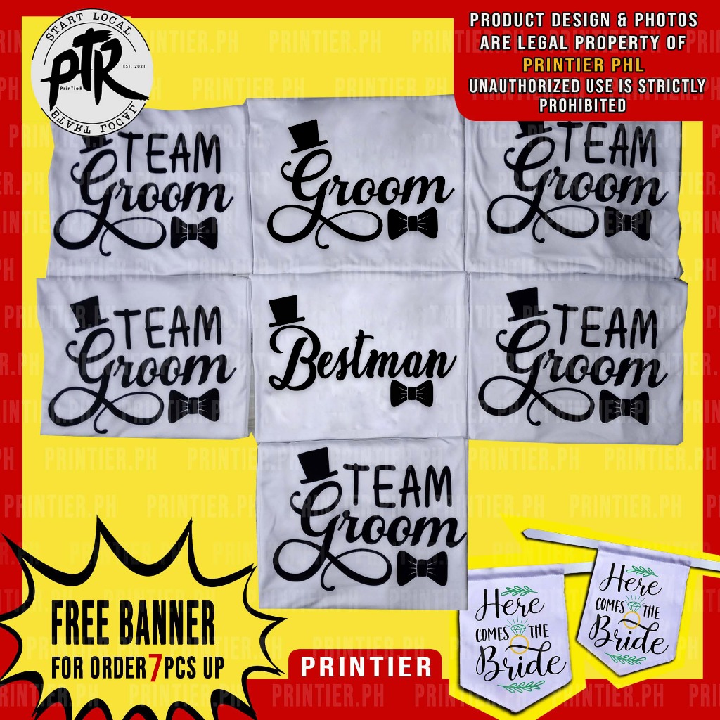 (C) GROOM SQUAD TSHIRT BEST MAN SHIRT TEAM GROOM GROOMSMEN TSHIRT WHITE ...