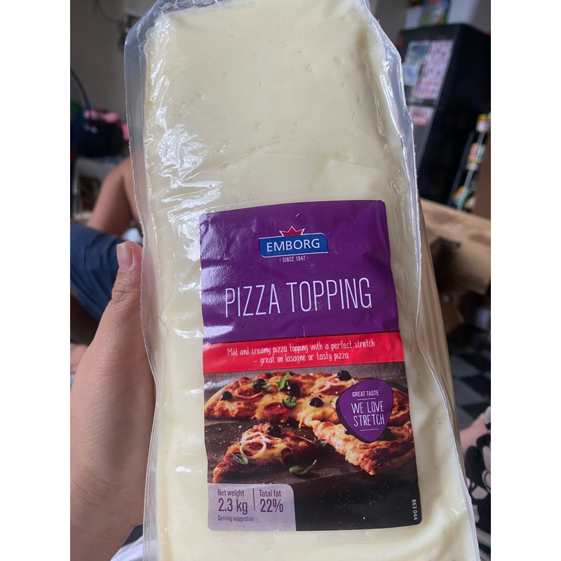 PIZZA TOPPINGS MOZARELLA BLOCKS 2.36kgs | Shopee Philippines