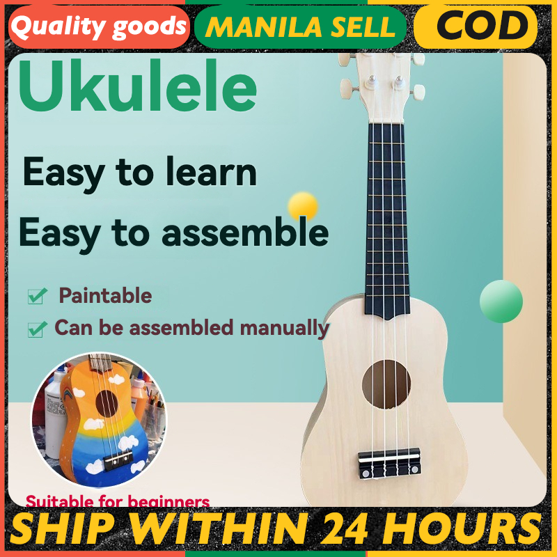 DIY 21 "4 string guitar Wooden soprano Ukulele Handmade homemade ...
