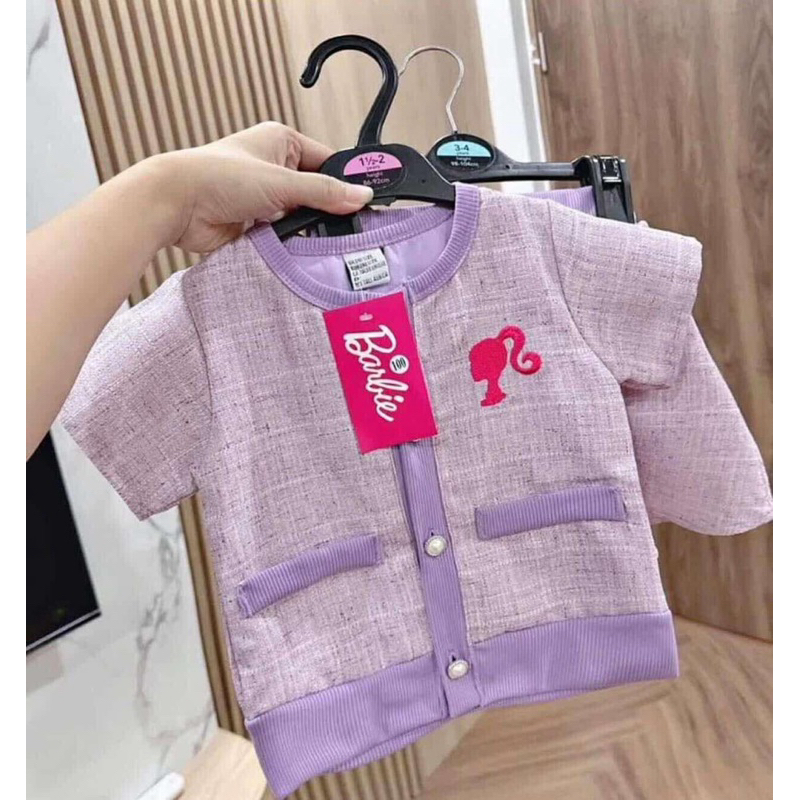 Barbie Purple Tweed Set for Kids | Shopee Philippines