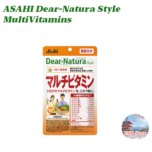 ASAHI Dear Natura Style Multivitamin Supplement 60 Days【Direct from ...