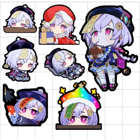 Genshin Impact Matte Waterproof Qiqi Sticker | Shopee Philippines