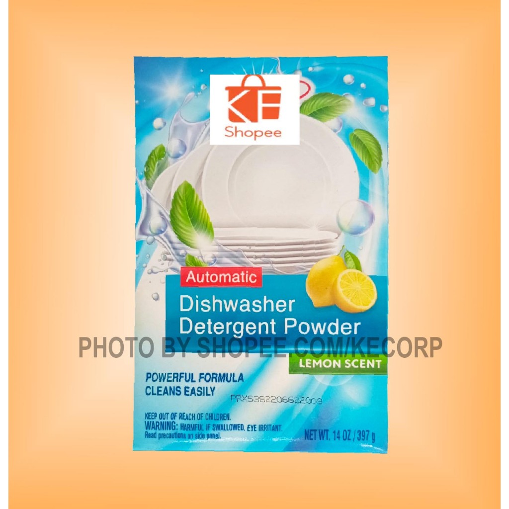 Powerhouse Automatic Dishwasher Detergent Powder Lemon Scent 14oz 397g ...
