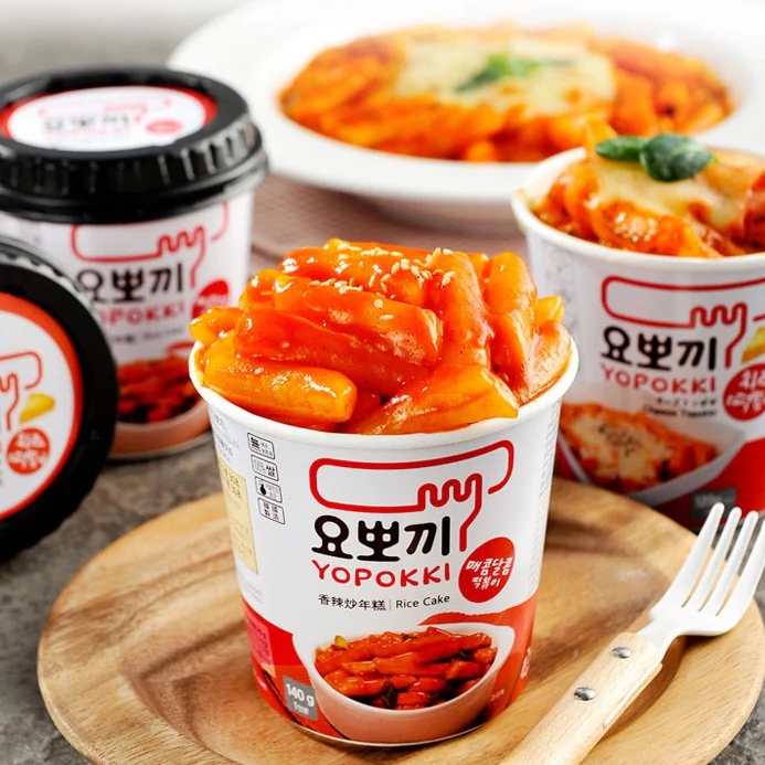 Yopokki Cup Rice Cake Tteokbokki / Toppokki - 120g -Korean Instant Food ...