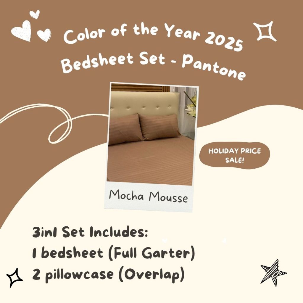 3in1 Bed Sheet - Canadian Cotton (PANTONE - MOCHA MOUSSE PLAIN ...