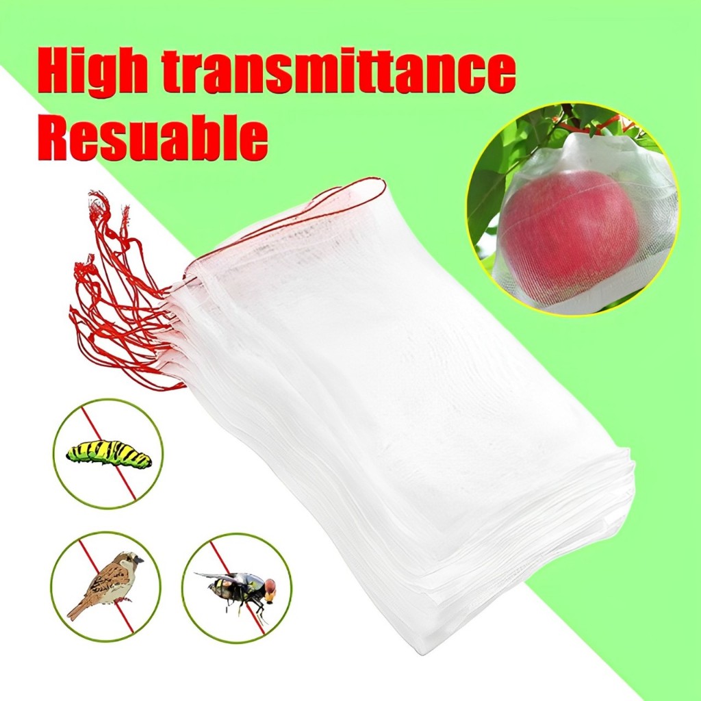 Fruit Netting Bags Nylon Fruit Protection Bags Insect-Proof Mesh Bag ...