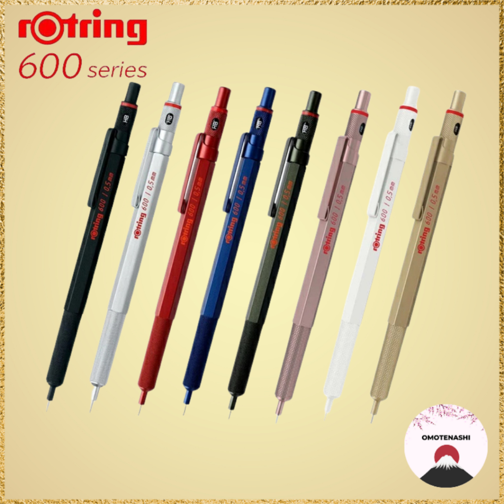 Rotring Mechanical Pencil Rotring 600 0.5mm 0.7mm Each color 1904 ...
