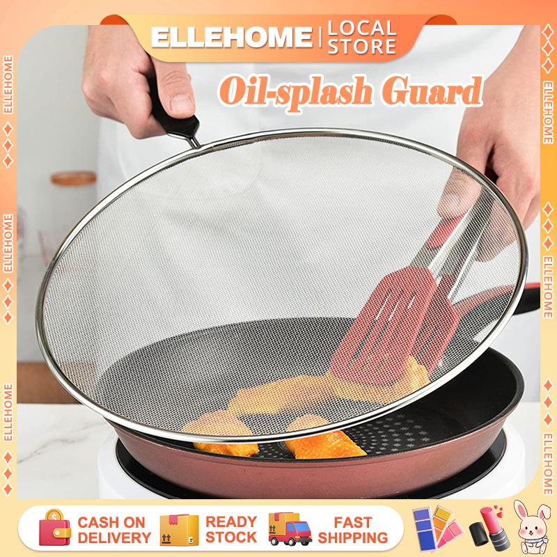 Oil-splash Guard Stainless Steel Frying Pan Anti-splash Screen Flour ...