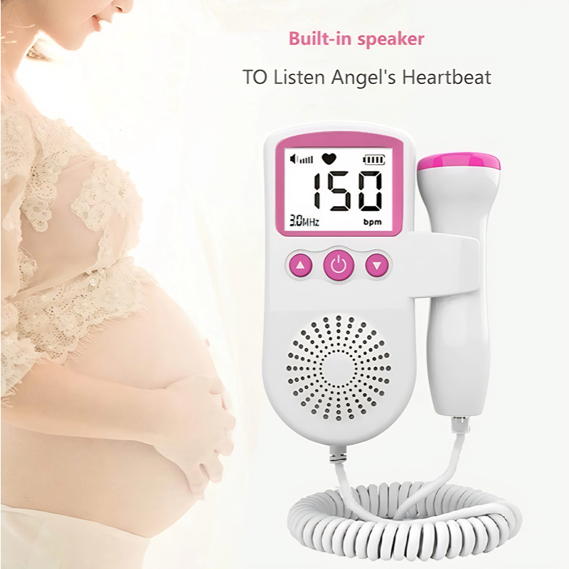 Medical grade fetal Doppler heart rate monitor LCD Display Precision ...