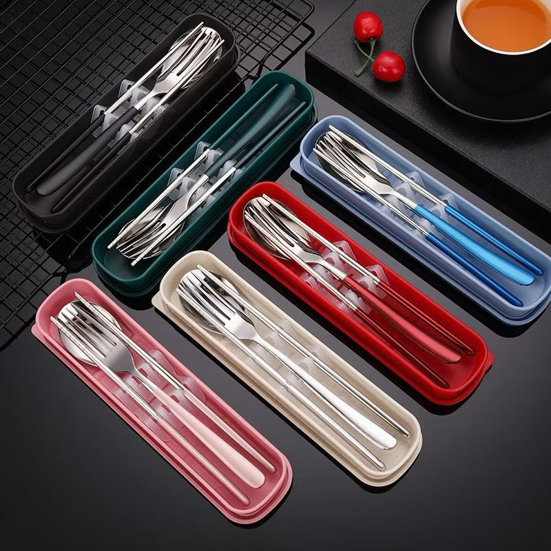 Someday New Matte 3 in 1 Chopsticks Spoon and Fork travel Creative ...