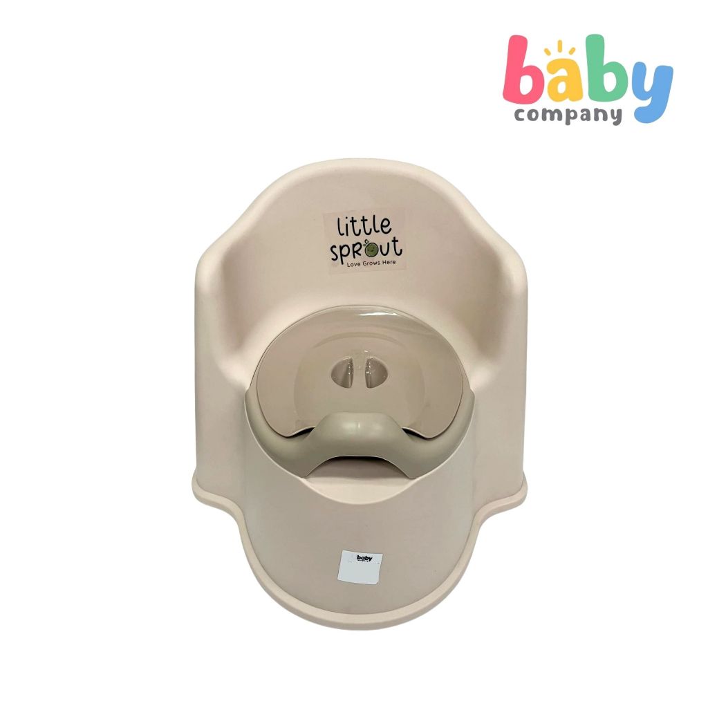 Little Sprout Plastic Baby Potty with Lid - Beige | Shopee Philippines