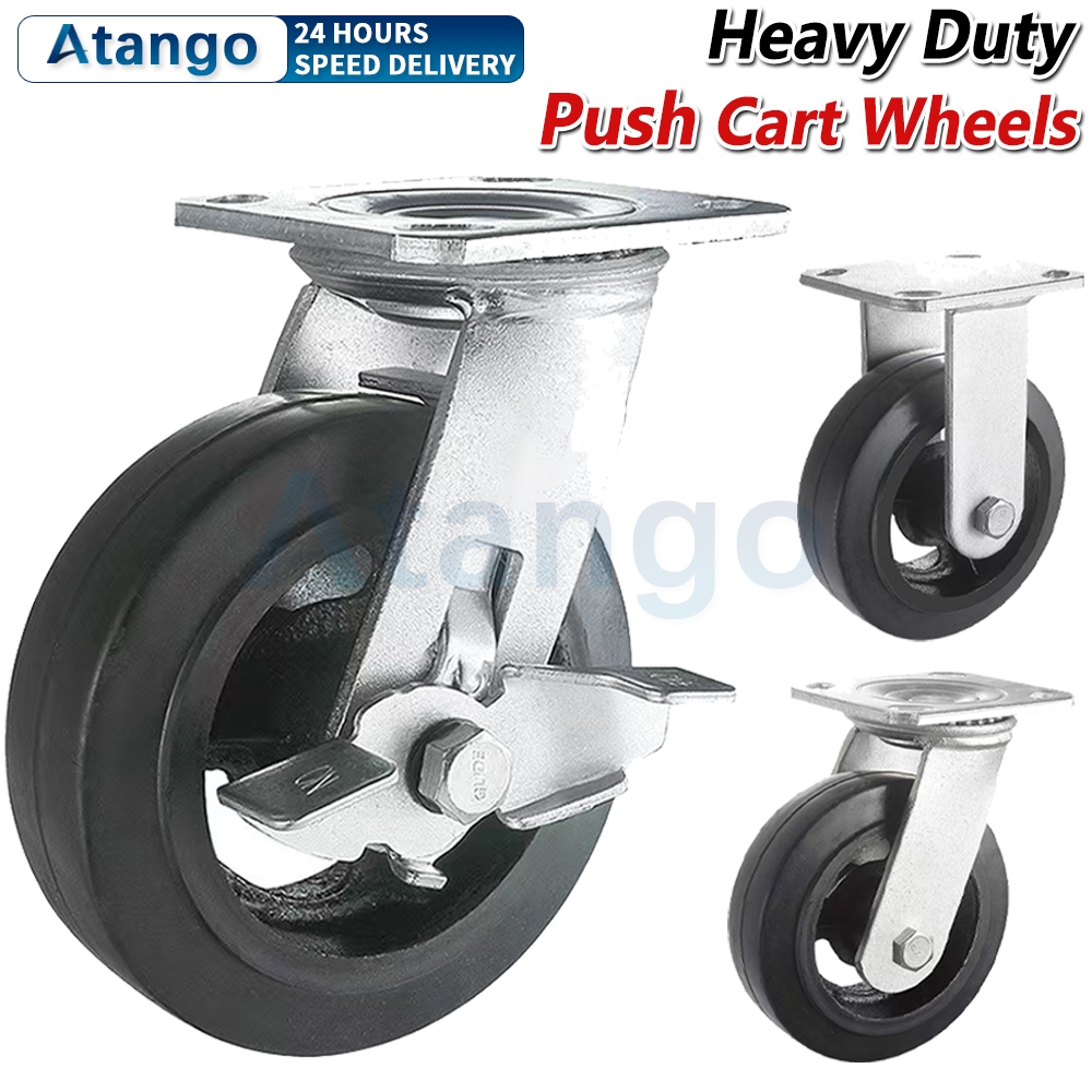 4"/6" Heavy Duty Caster Wheel With Double Ball Bearing Pu/Rubber/Iron ...