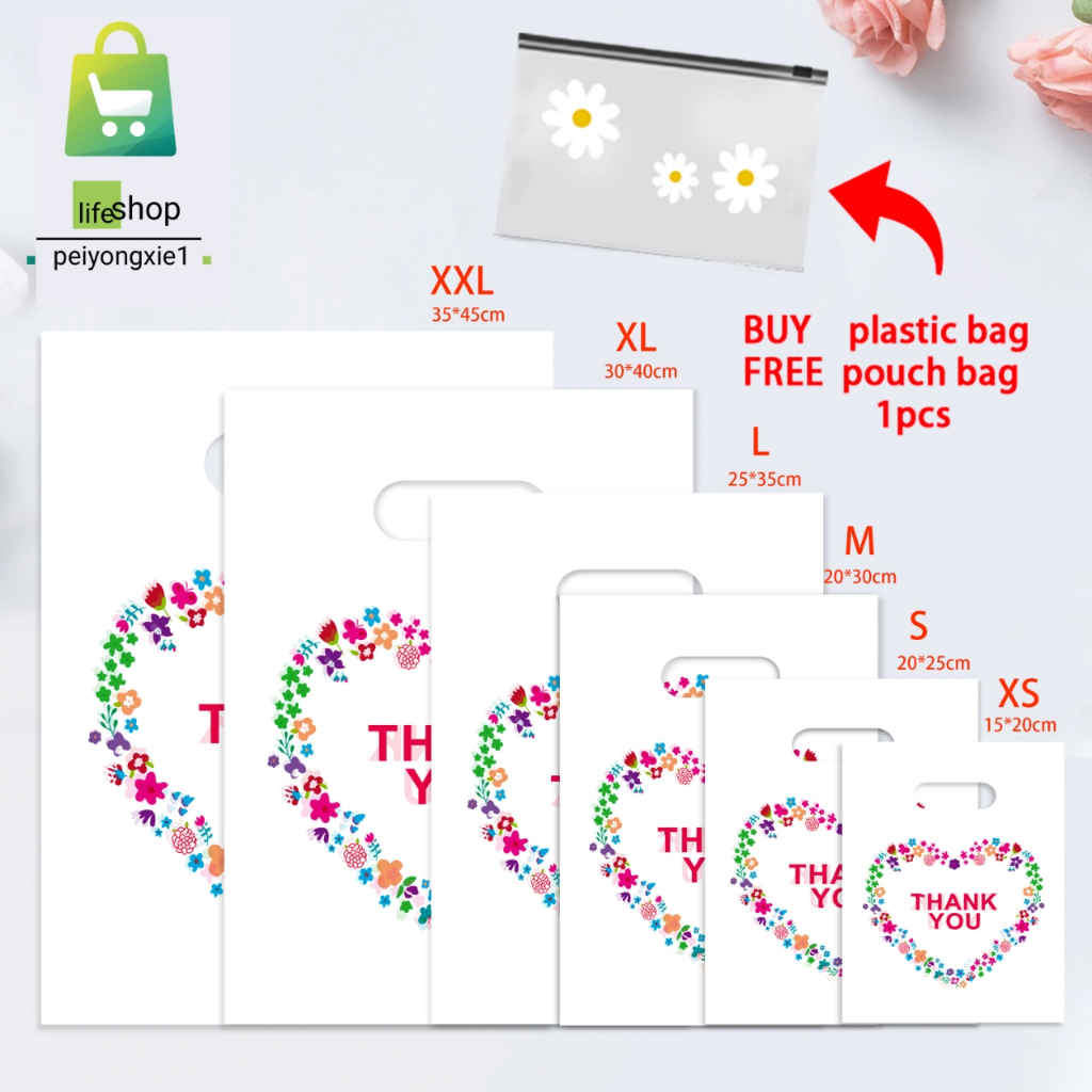 Plastic bag printed 97~100pcs per pack for gift/bussiness thank you ...