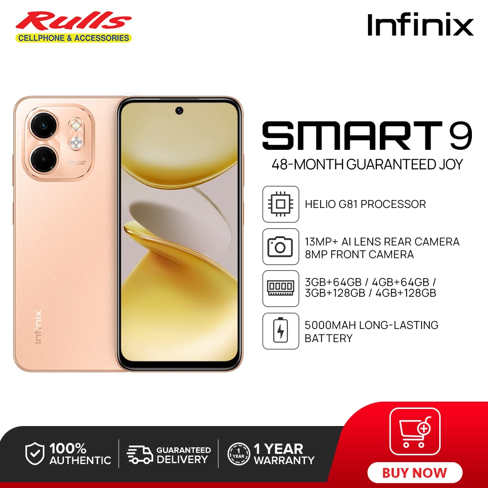 Infinix Smart 9 Smartphone | 3GB+64GB / 4GB+64GB / 3GB+128GB / 4GB ...
