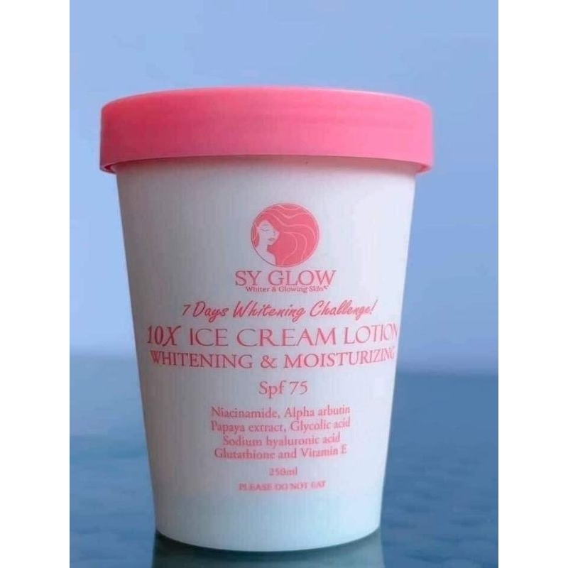 SY GLOW 10x ICE CREAM LOTION 250ml | Shopee Philippines