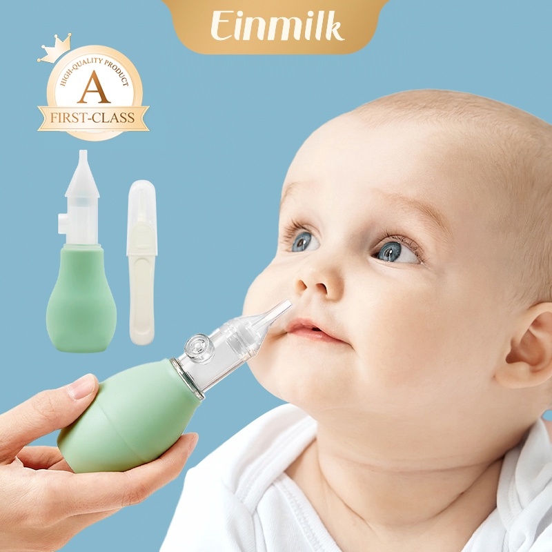 Einmilk Baby Nasal aspirator for Infant baby Reusable Nasal Mucus ...